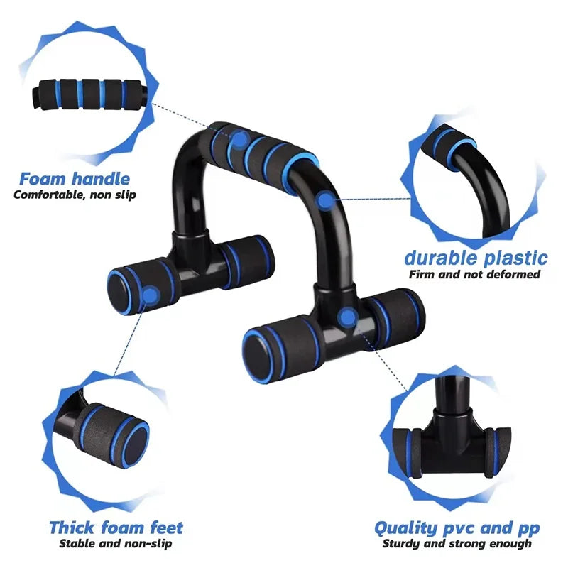 1pair U-shaped Push-up Rack Fitness Equipment Hand Sponge Grip Muscle ...